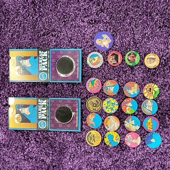 Other | Vintage Pog Bundle The Tick Pokemon Taz Starwars | Poshmark